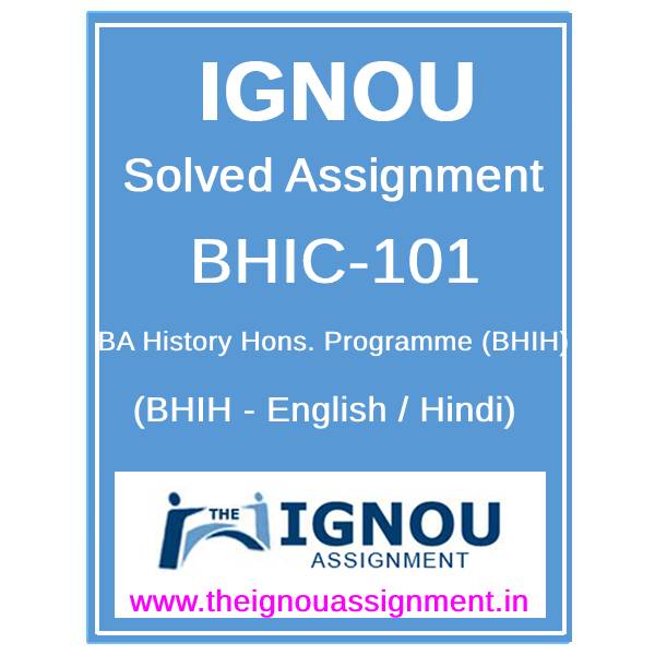 IGNOU BAHIH Solved Assignments 2024-25
